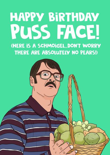 Friday Night Dinner Jim Schmoigel Birthday Card | thortful