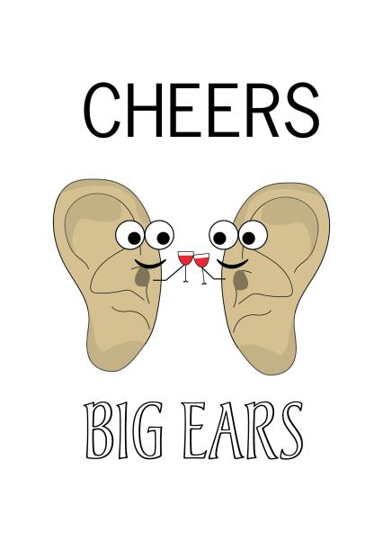 Cheers Big Ears Celebration Card | thortful