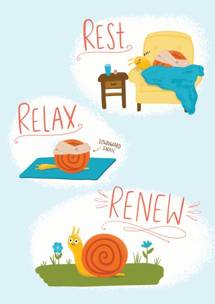 Get Well Snail - Rest, Relax, Renew! | thortful