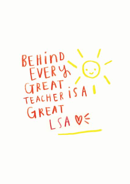 Learning Support Assistant Thank You Card | thortful