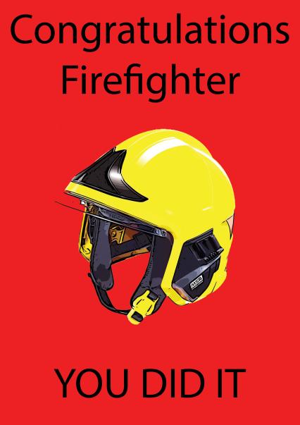 Congratulations Firefighter, Graduation card 1001 | thortful
