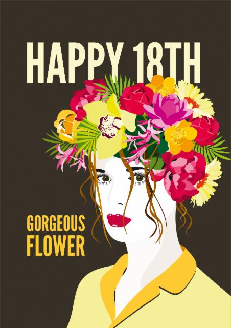 Floral 18th Birthday Card for a Gorgeous Girl | thortful