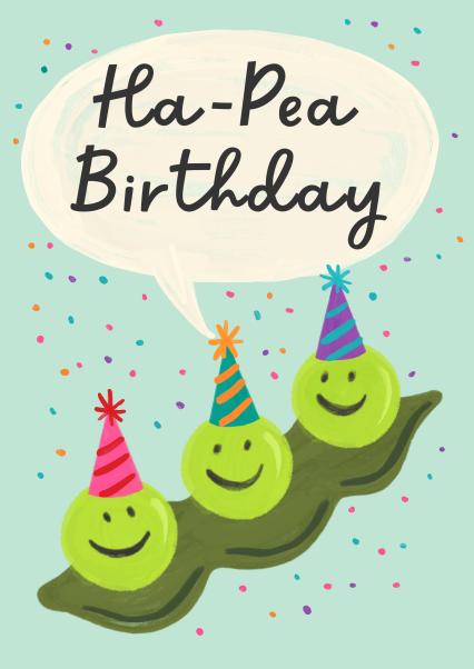 Ha-Pea Birthday Card | thortful