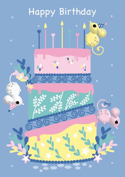 Party Mice Birthday Cake | thortful