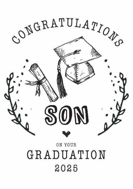 Congratulations Son Graduation Card for university graduation or ...