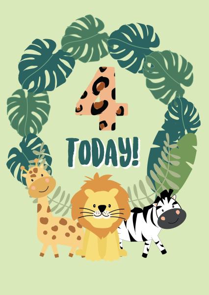 4 Today - Happy Birthday Card | thortful