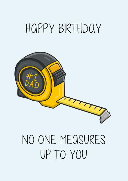 Tape Measure Birthday Card | thortful