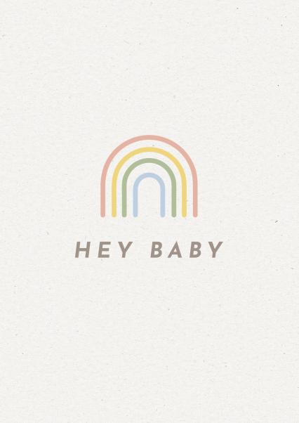 Hey baby new baby card | thortful
