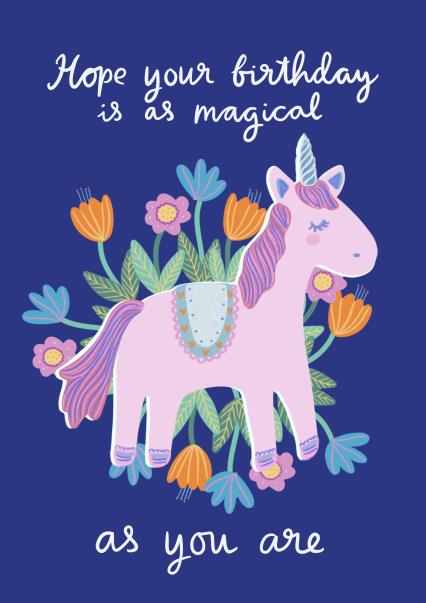 Hope your birthday is magical greetings card | thortful