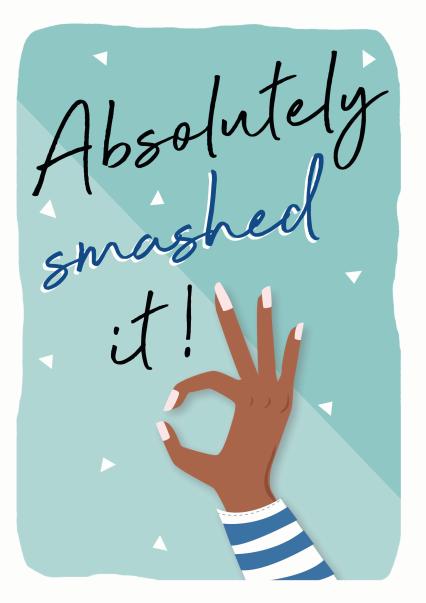 Absolutely smashed it! | thortful