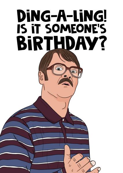 Ding-a-ling Jim Friday Night Dinner Birthday Card | thortful