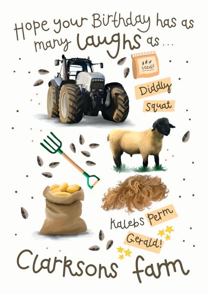 Clarksons farm birthday card | thortful