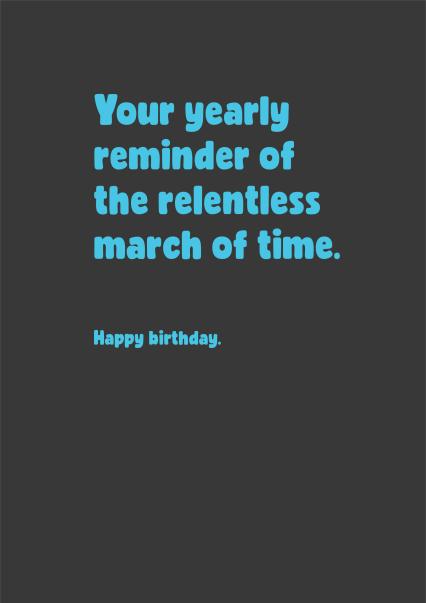 The Relentless March Of Time | thortful