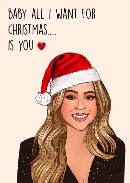 Mariah Carey Christmas Card | thortful