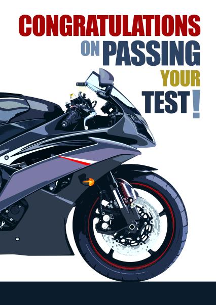 Congratulations on Passing, Motorbike Card | thortful