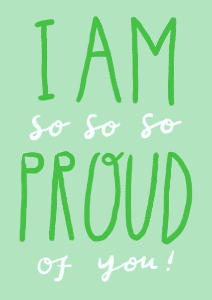I am so so so proud of you card | thortful