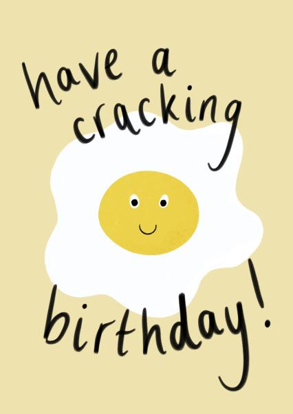 Cracking Birthday Egg Card | thortful