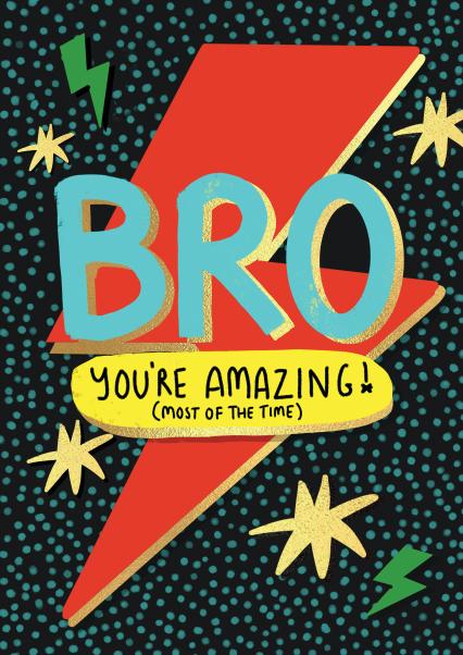 Amazing Brother Card | thortful