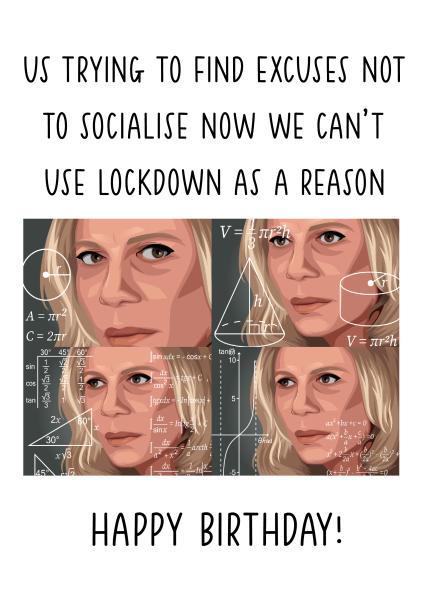 Antisocial Birthday Card Meme | thortful