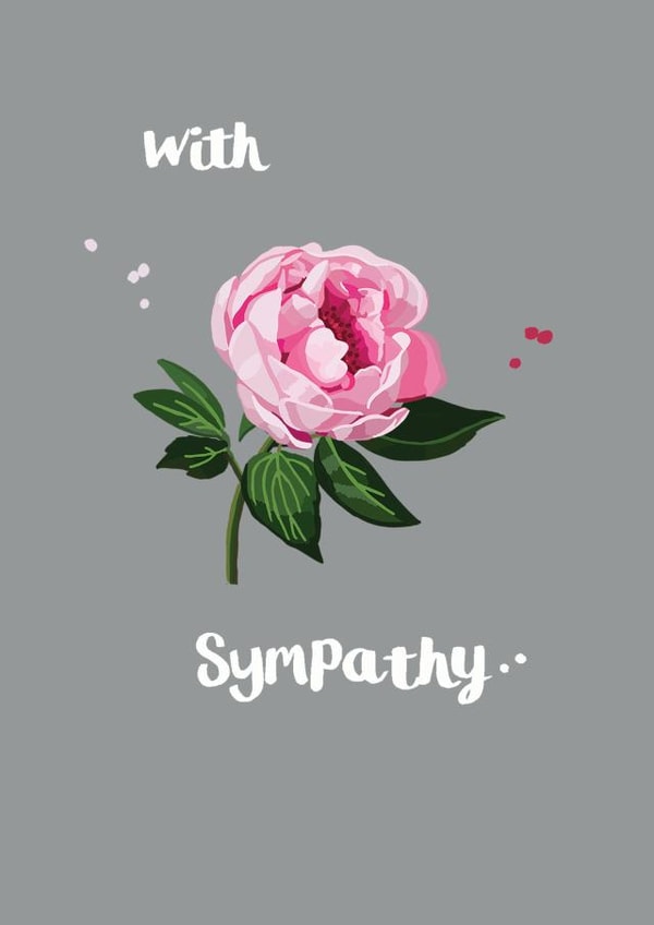 Peony Sympathy Card | thortful