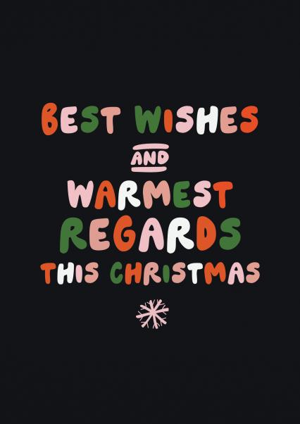 Best Wishes Warmest Regards Schitt's Creek Christmas Card | thortful