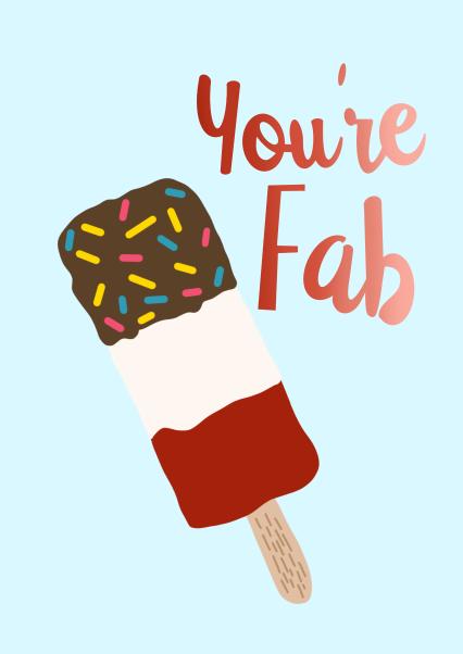 You're Fab card | thortful