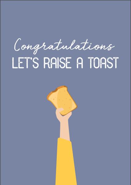 Congratulations let's raise a toast | thortful