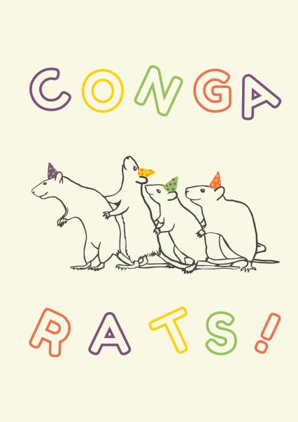 Conga Rats! - Congratulations Card | thortful
