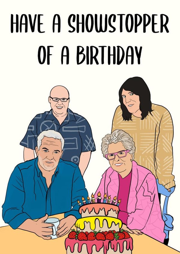 Great British bake off birthday card | thortful
