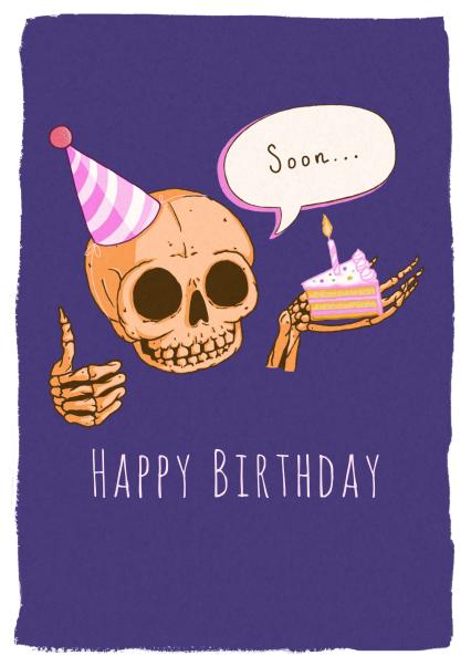 Skeleton Party Happy Birthday Card | thortful