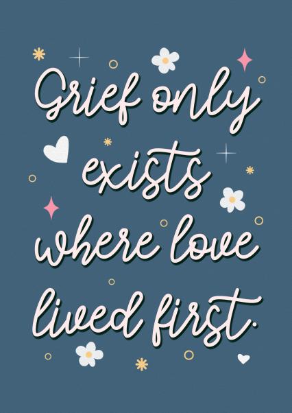 Grief love and loss sympathy friend family card | thortful