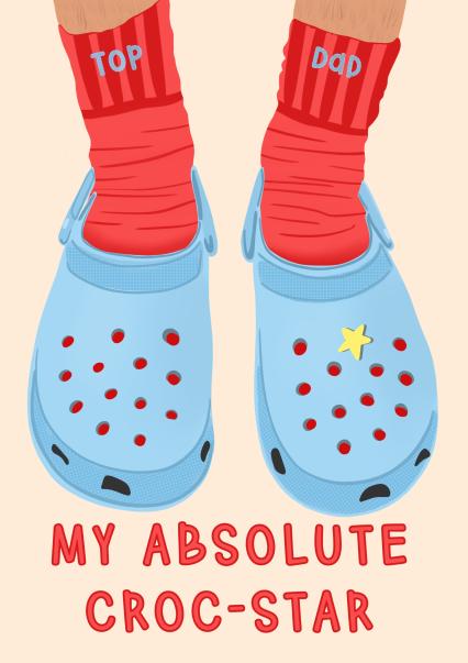 Top Dad Croc Star | thortful