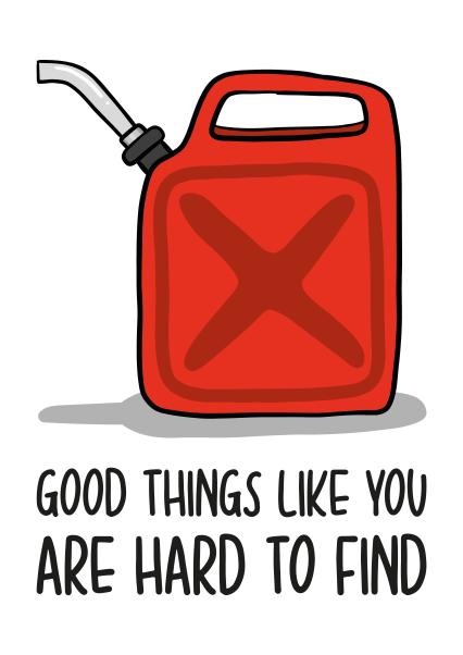Fuel Pun Hard To Find Card | thortful