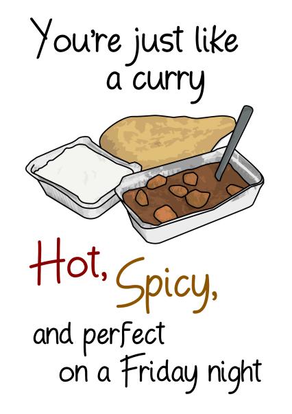 You're like a Curry Funny Anniversary Card | thortful