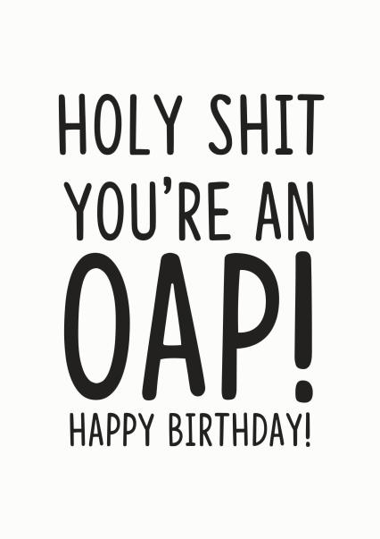 OAP BIRTHDAY CARD | thortful