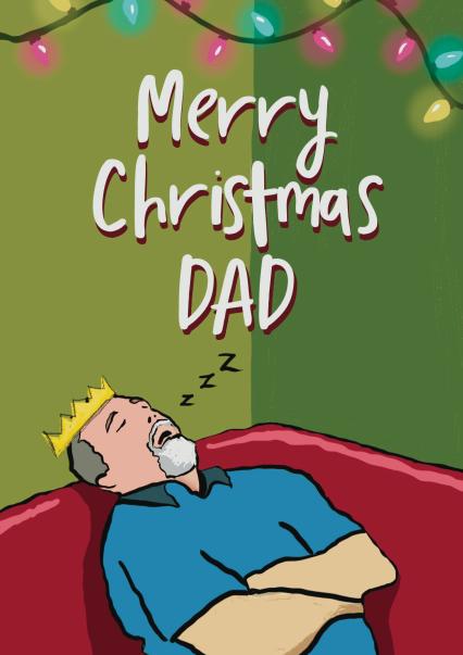 Snooze - Sleeping - Asleep - Merry Christmas Dad - Dad - Dad Snoring ...