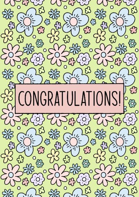 Floral congratulations, well done, new job, flowers, for her, graduate ...