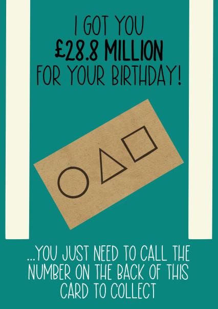 Squid Game Birthday Card | thortful