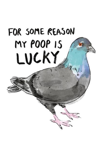 Lucky Poop Card | thortful