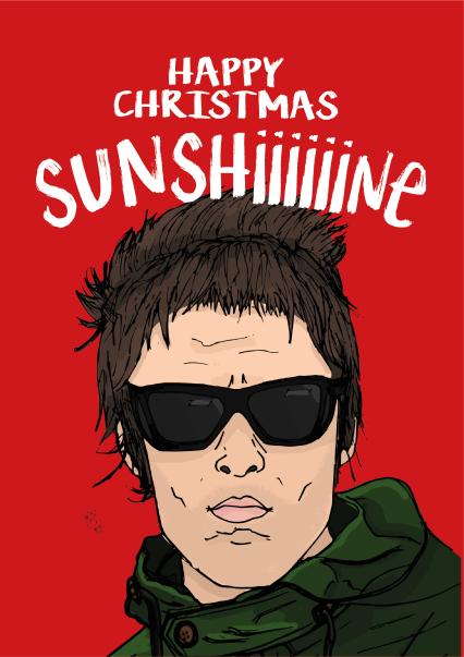 Liam Gallagher Christmas Card | thortful
