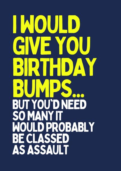 Birthday Bumps card | thortful
