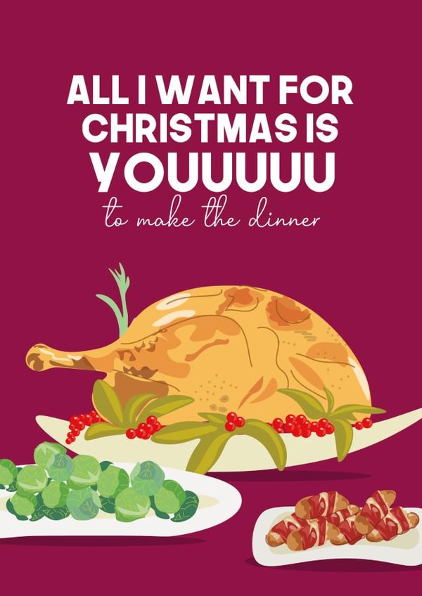 Christmas Dinner card | thortful