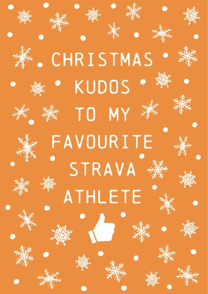 Christmas Kudos, Strava card | thortful