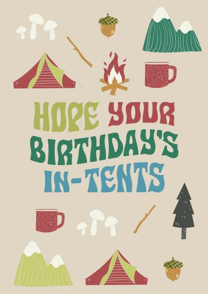 Camping Birthday Card | thortful