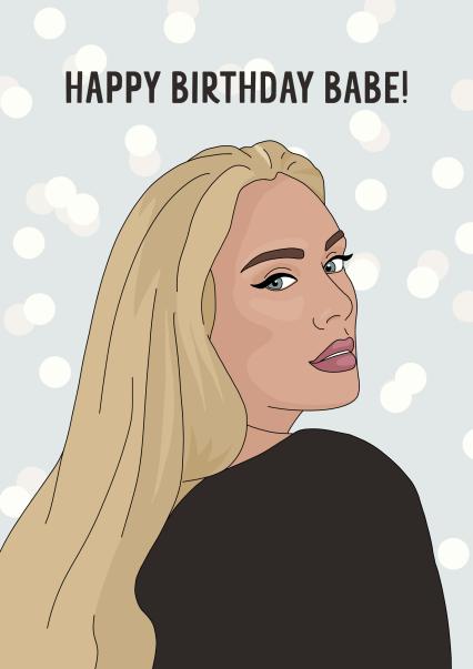 Adele Birthday card | thortful