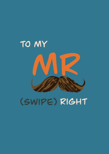 Swipe Right Birthday /Anniversary. Perfect for a Tinder or online ...