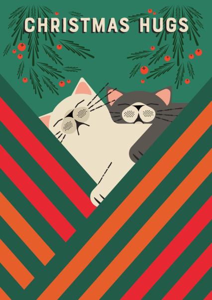 Christmas Hugs christmas card | thortful