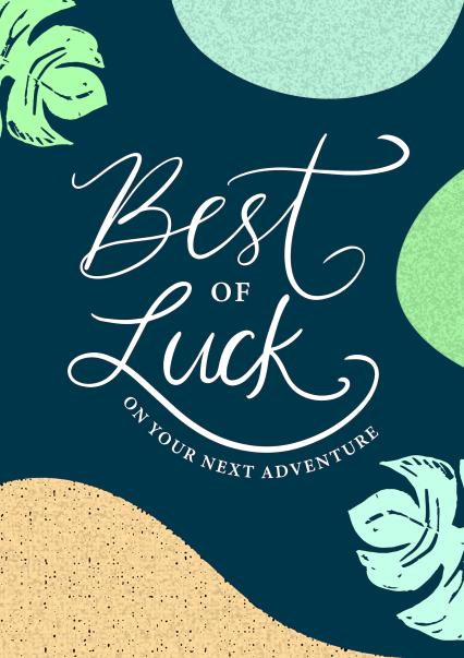 Best of Luck card | thortful