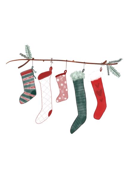The stockings were hung by the chimney with care | thortful