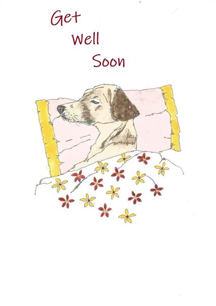 Get well dog card | thortful